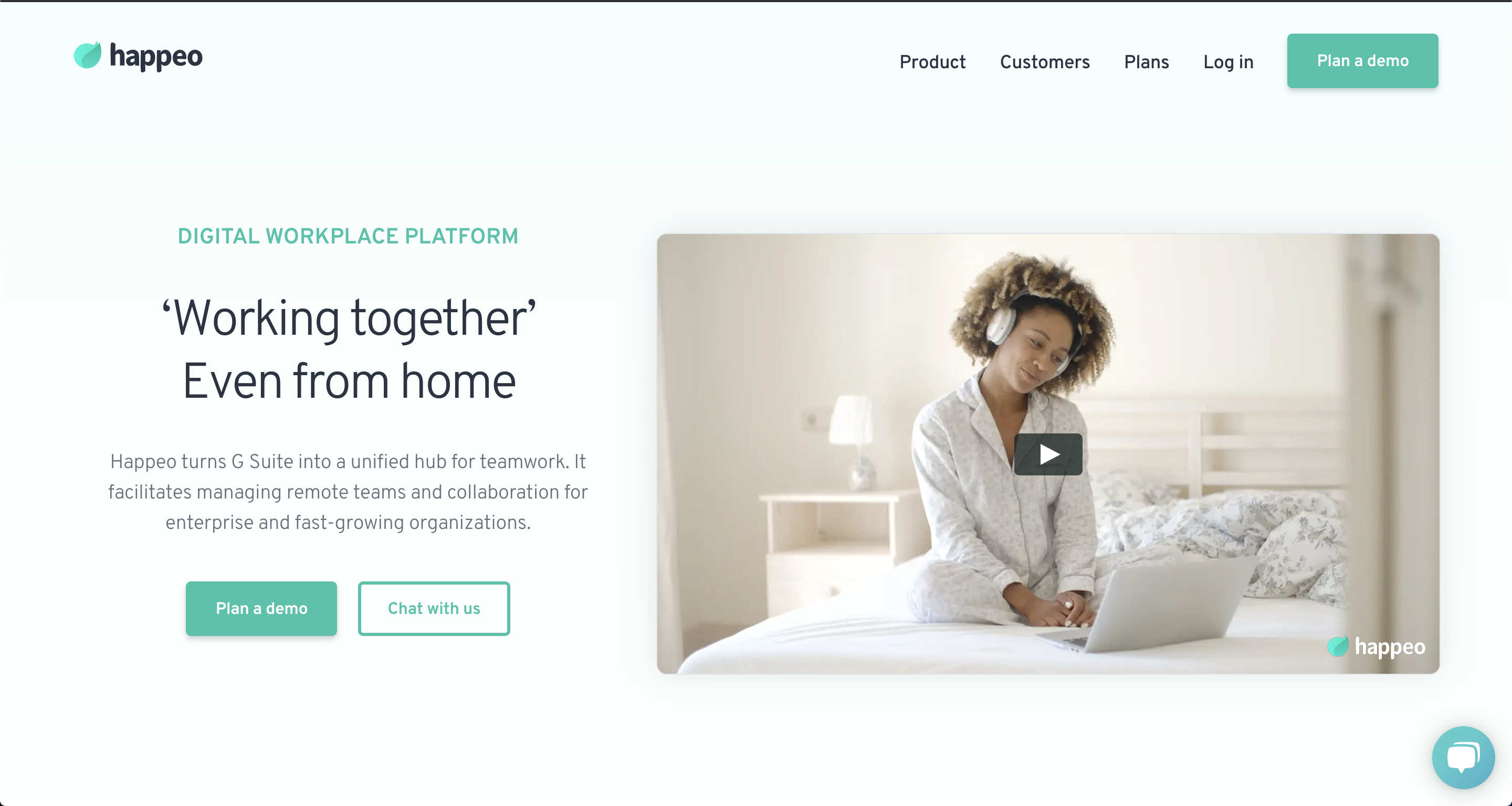 Happeo | Bureau de travail G Suite pour équipe